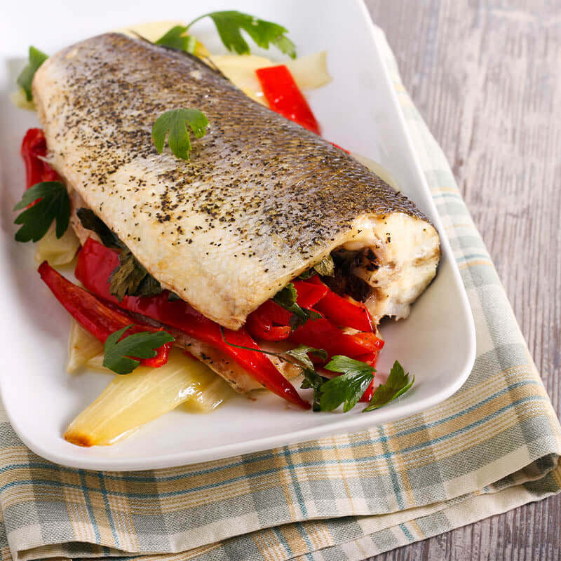 Air Fryer Oven Roast Sea Bass By HYSA KITCHEN