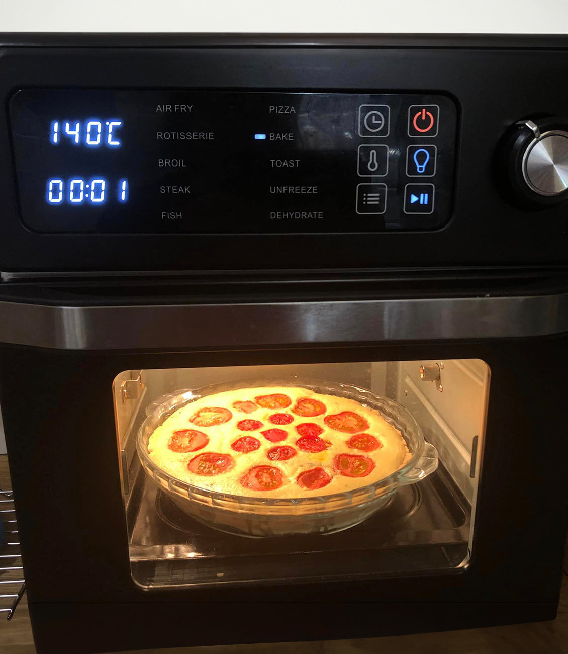 Hysapientia 22l Digital Dual Zone Air Fryer Oven With Rotisserie 0477